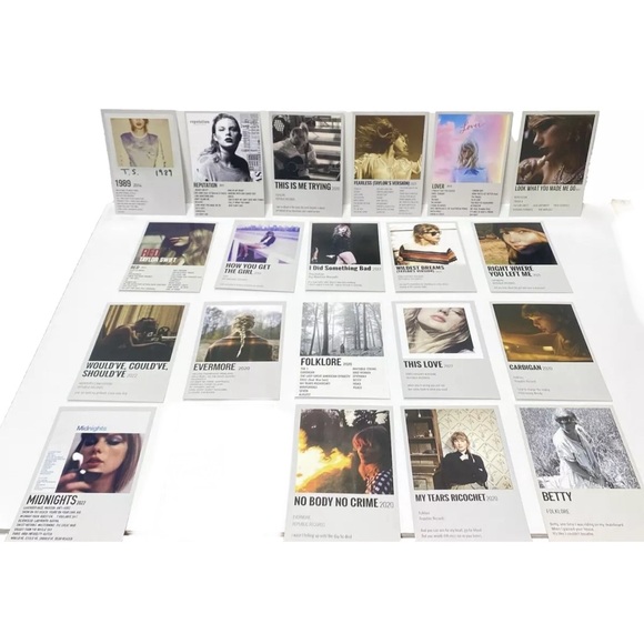Accents | Taylor Swift Album Covers Posters Cards 6x4 In Song Artwork ...